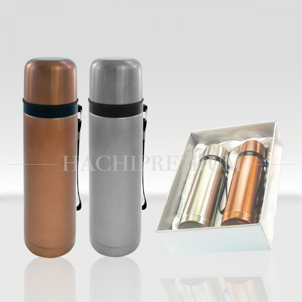 ชุดกิ๊ฟเซ็ทกระบอกน้ำสแตนเลส (สีเงิน+สีนาค) รหัส SetA HC500-GS - Hachi ...